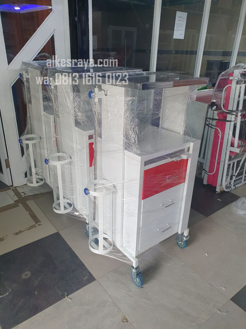 Trolley Emergency Besi - Produsen Peralatan dan Furniture Rumah Sakit Bogor