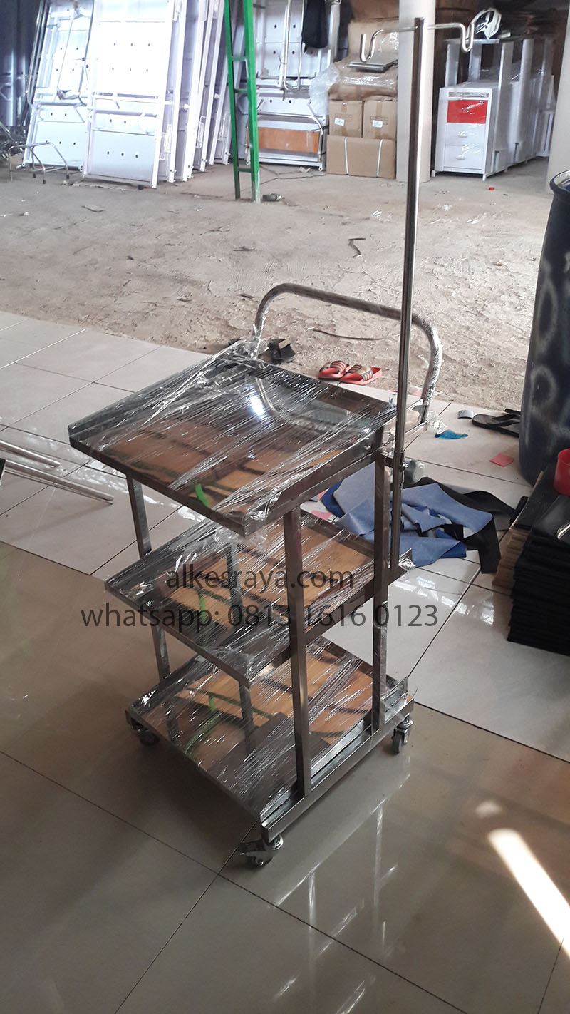 Troli EKG Stainless - Produsen Peralatan dan Furniture Rumah Sakit ...