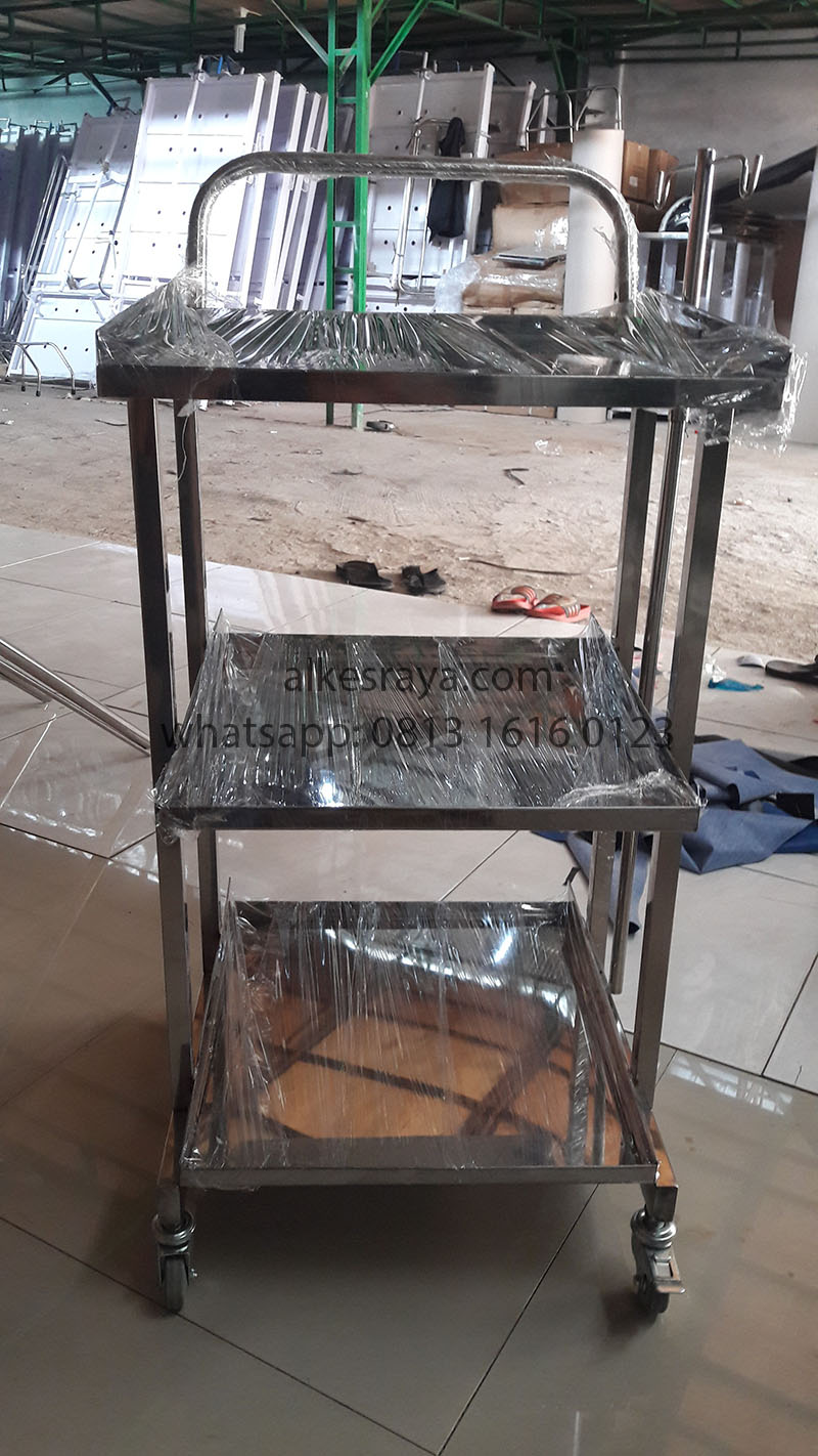 Troli EKG Stainless - Produsen Peralatan dan Furniture Rumah Sakit ...